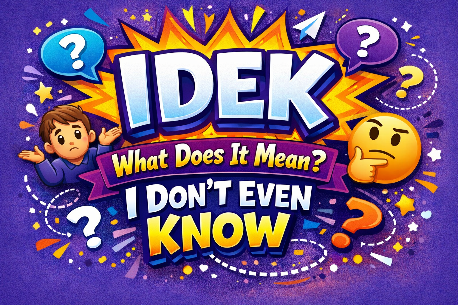 IDEK Meaning in Text: Definition, Usage, Examples & Social Media ...